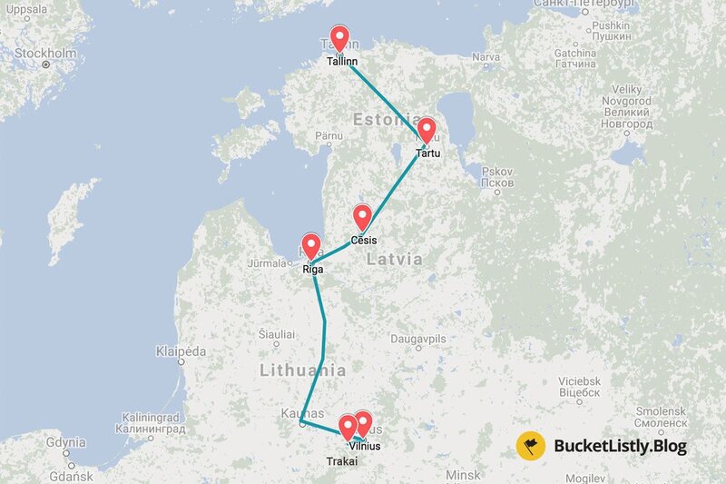 One Week Backpacking Baltic Countries Itinerary