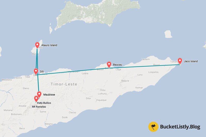 10 Days Backpacking Timor Leste Itinerary