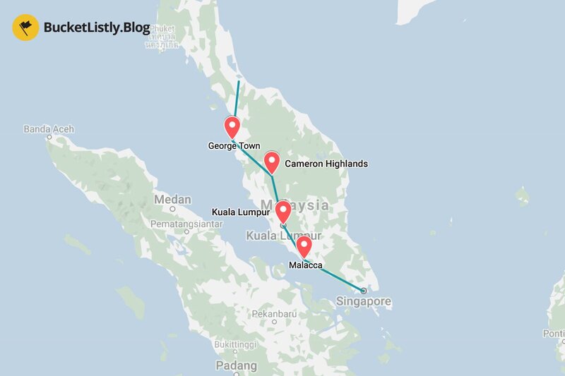 10 Days Backpacking Malaysia Itinerary for Solo Travelers