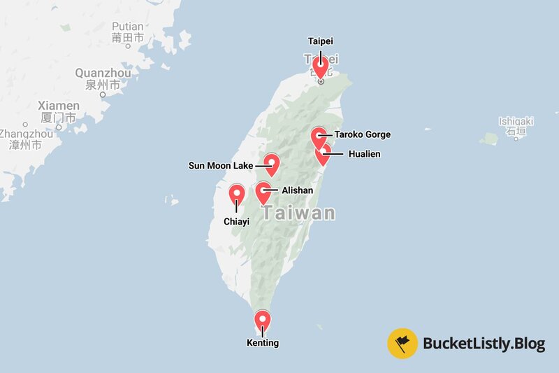 2 Weeks Backpacking Taiwan Itinerary for Solo Travelers