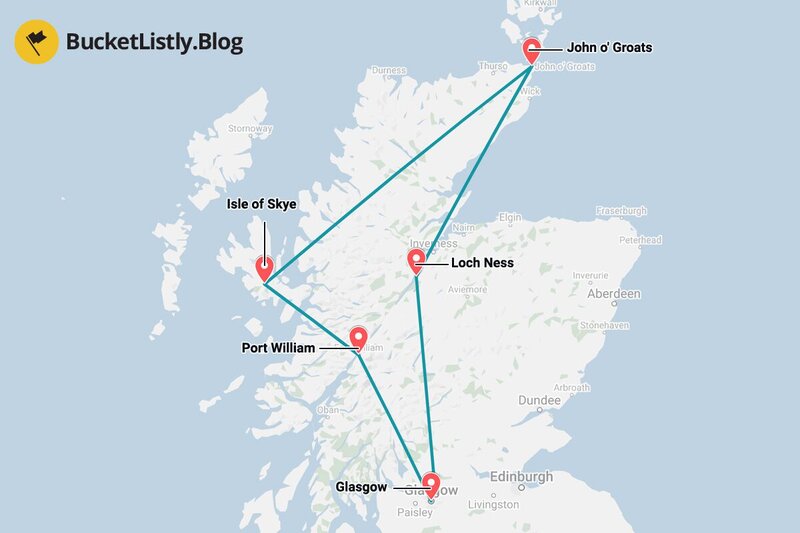 2 Weeks Scotland Road Trip Itinerary