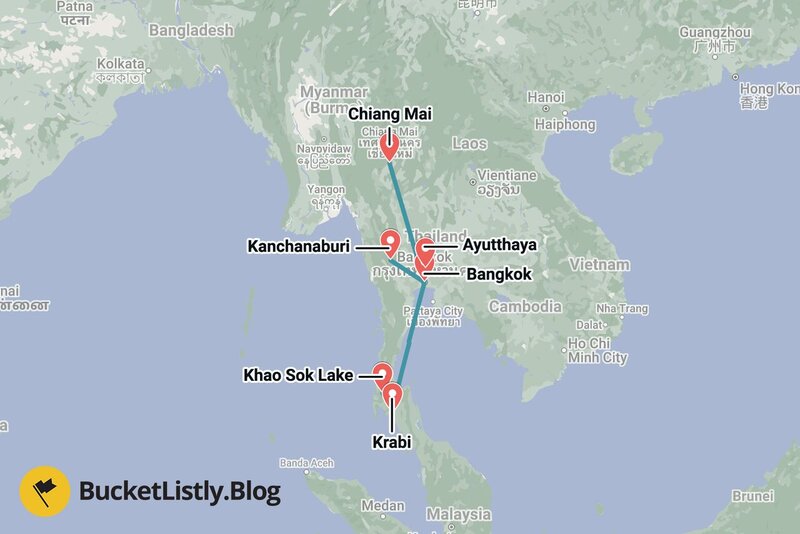 2 Weeks Backpacking Thailand Itinerary for Solo Travelers