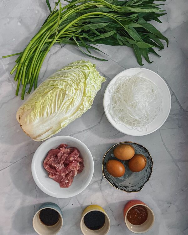 Thai Sukiyaki Stir-Fry Street Food Recipe