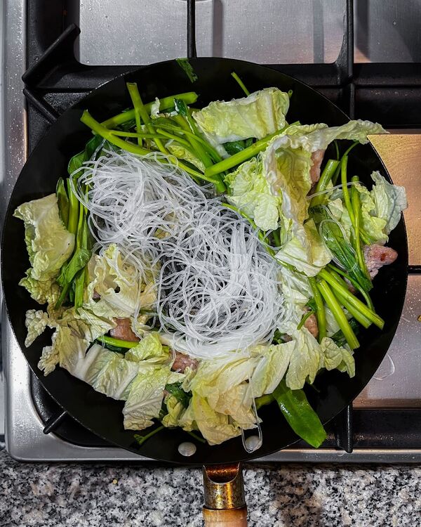 Thai Sukiyaki Stir-Fry Street Food Recipe