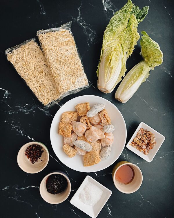 Thai Street Style Dry Tom Yum Noodle (Ba Mee Haeng) Recipe