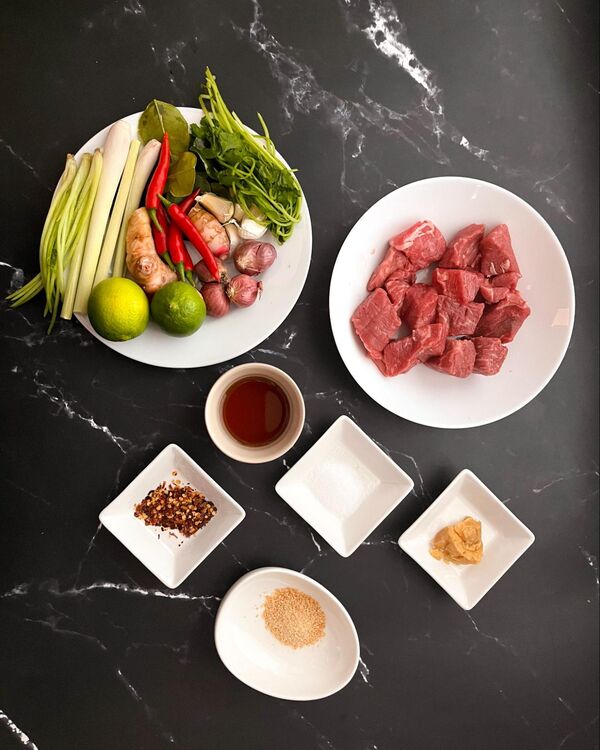 Thai Spicy Beef Soup (Tom Saap) Recipe