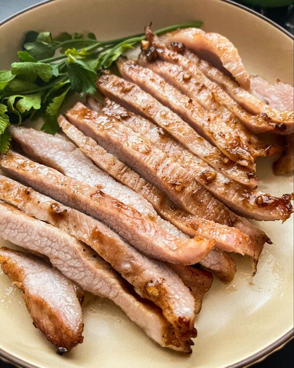 Thai-style Grilled Pork Neck (Kor Moo Yang) Recipe with Air Fryer